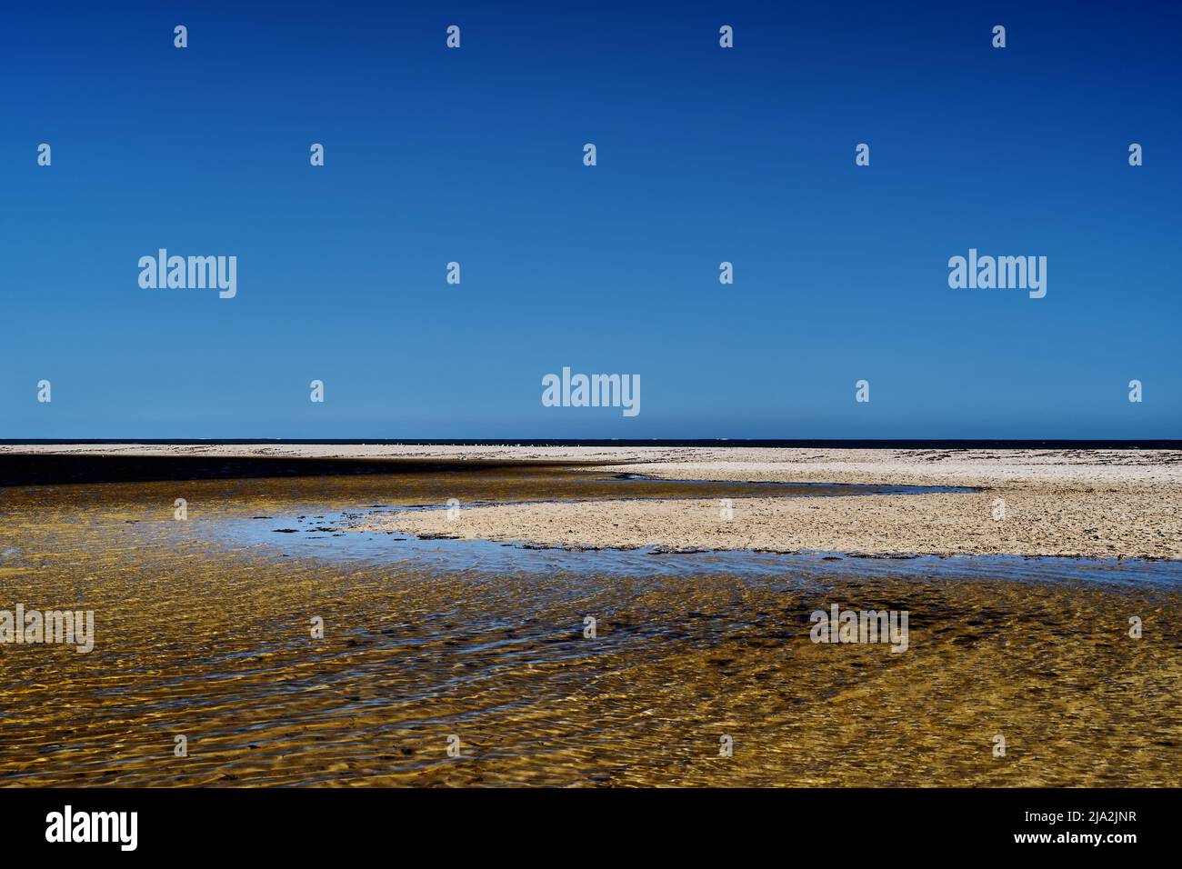 Clear waters of Moore River, Guilderton. Where the river meets the ...