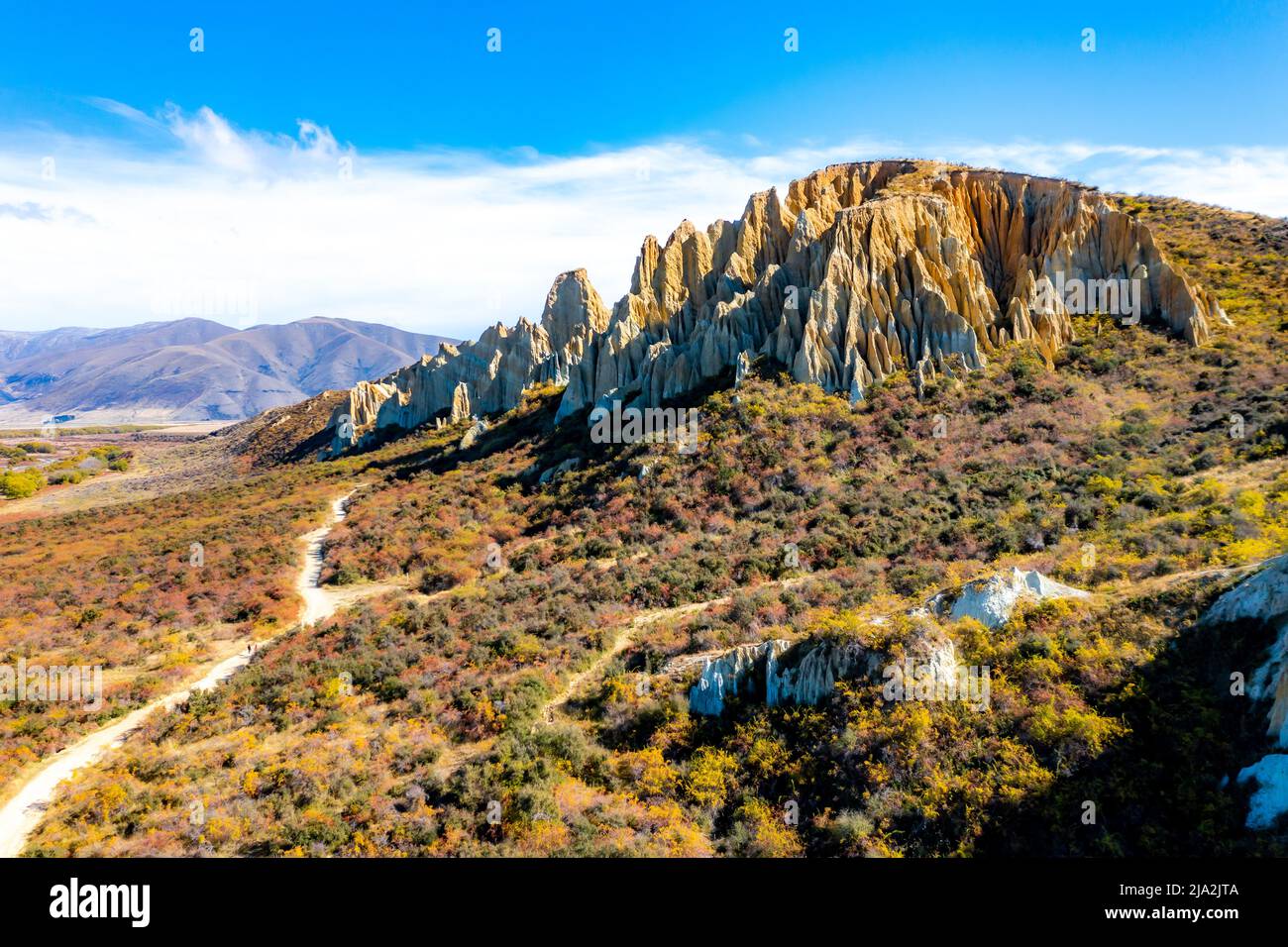 Amazing Clay Cliffs Rocks Formation Stock Photo - Alamy