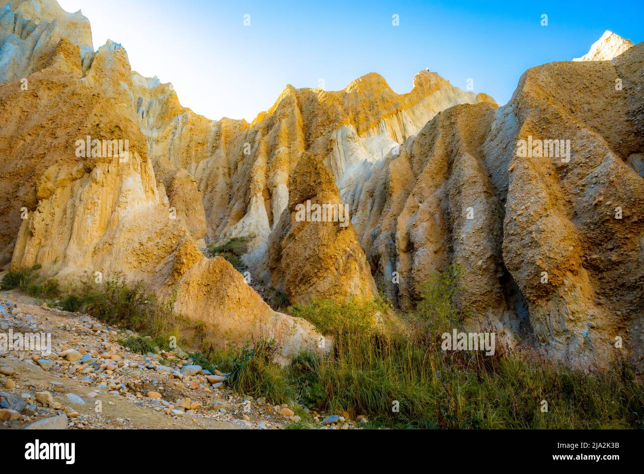 Amazing Clay Cliffs Rocks Formation Stock Photo - Alamy