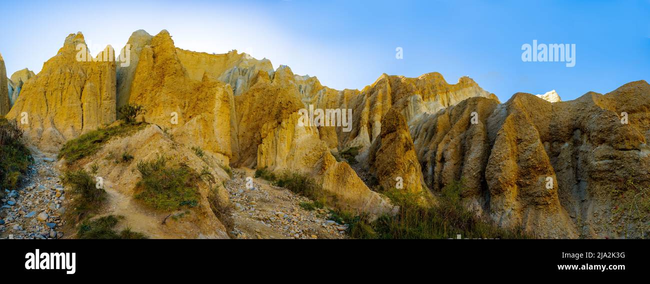 Amazing Clay Cliffs Rocks Formation Stock Photo - Alamy