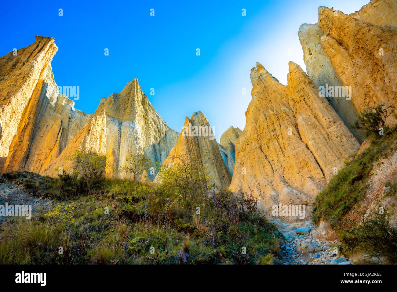 Amazing Clay Cliffs Rocks Formation Stock Photo - Alamy