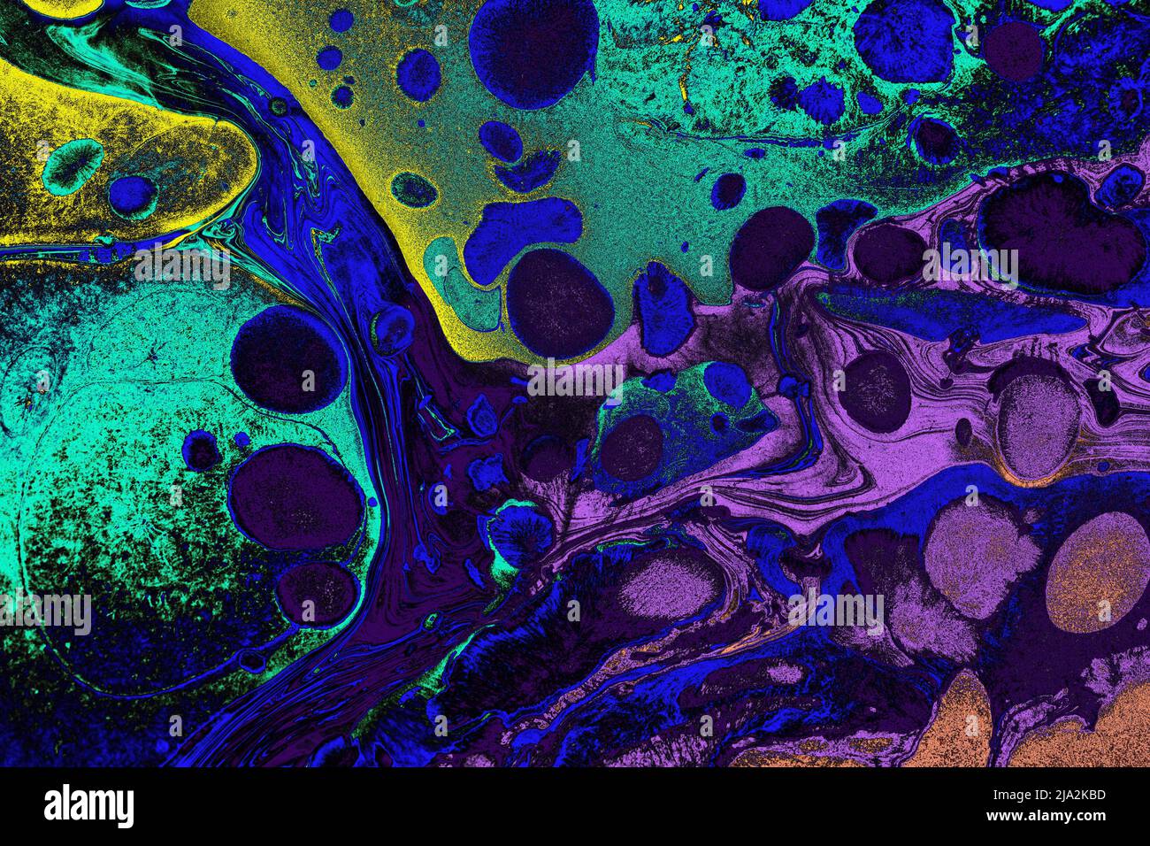 Ebru marbling handmade art, traditional Ebru technique. abstract ...