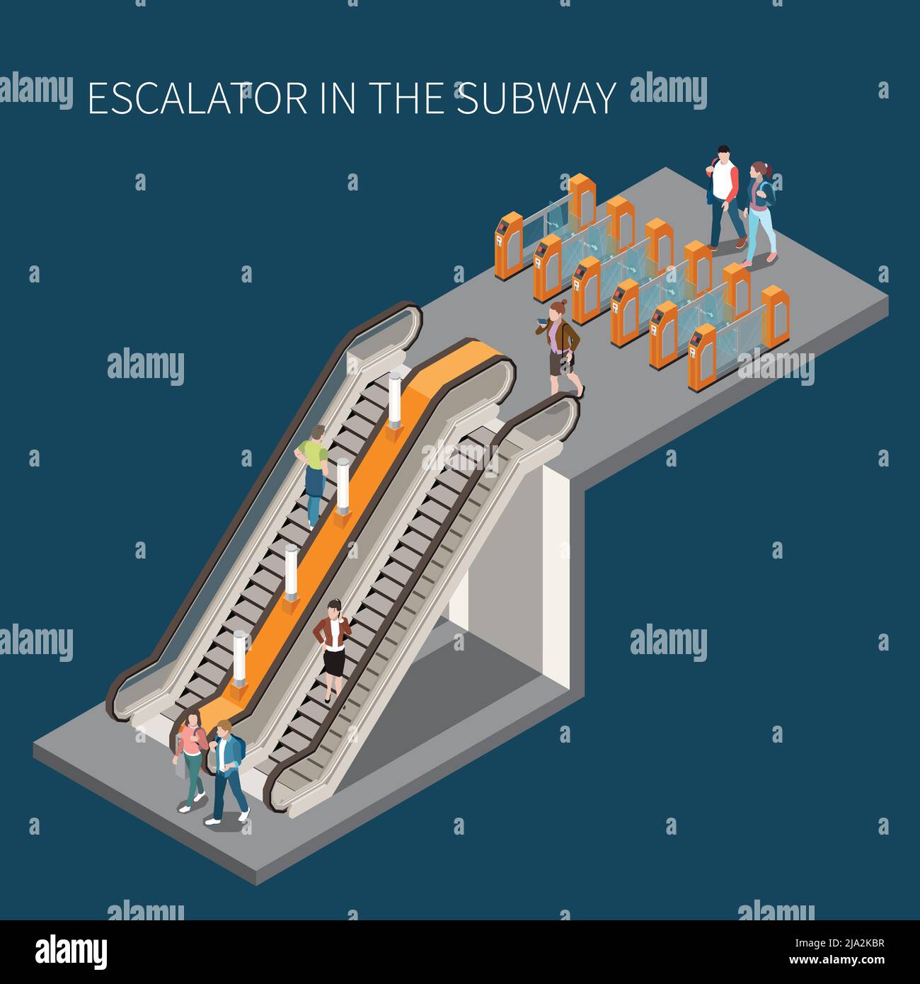 Stairs metro Stock Vector Images - Alamy