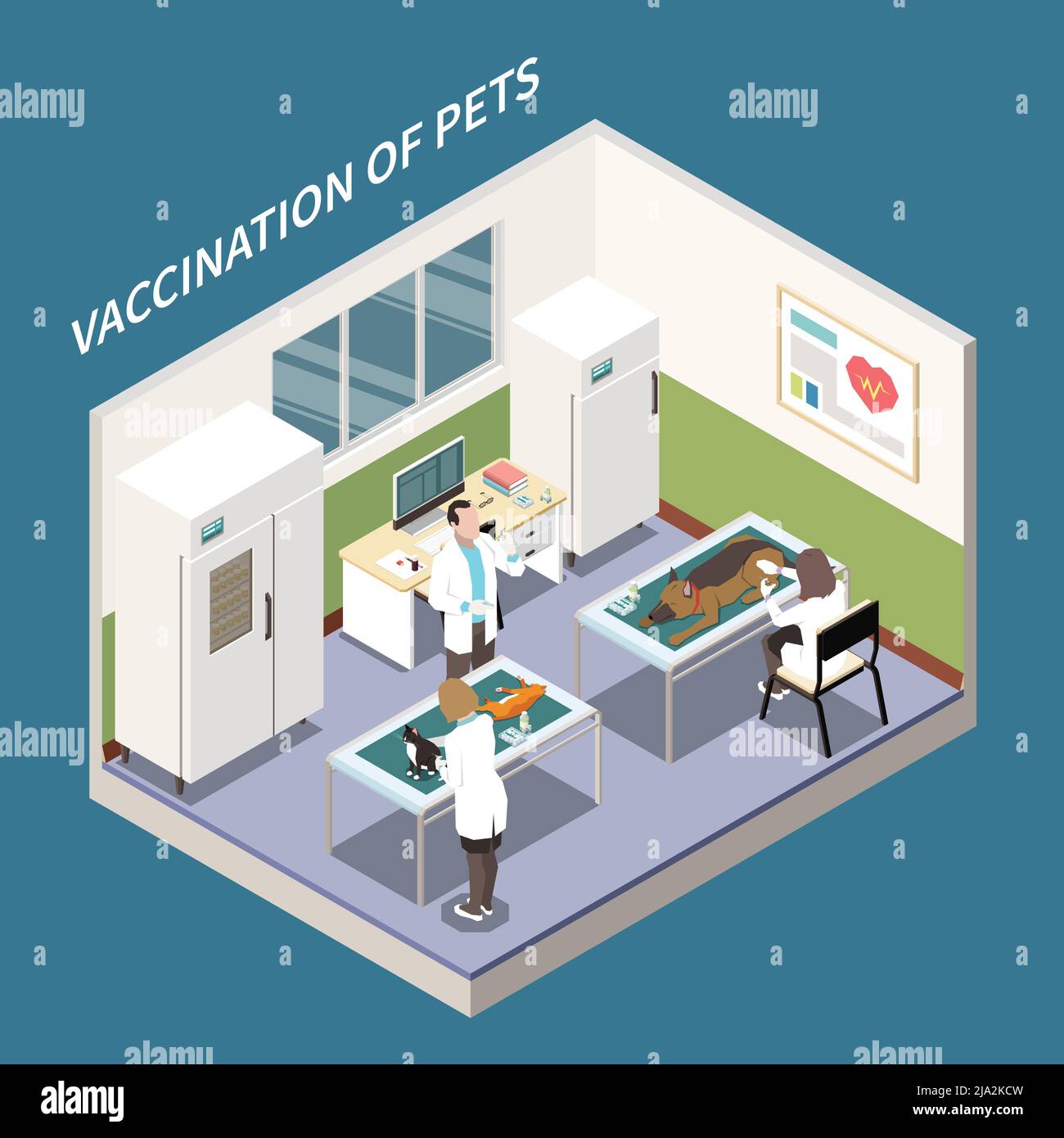 Veterinary practice clinic Stock Vector Images - Alamy