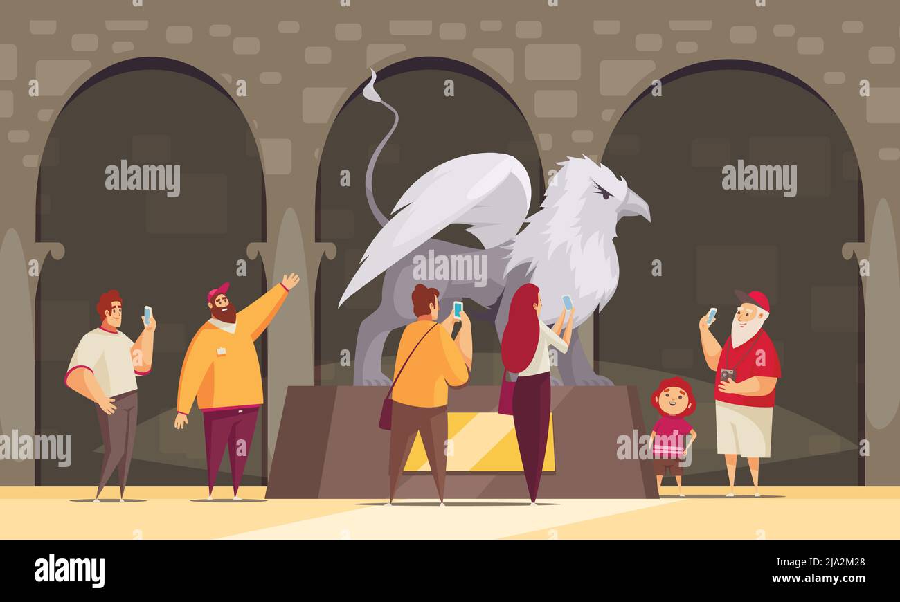 Griffon mythical creature with lions body tail back legs eagles head ...