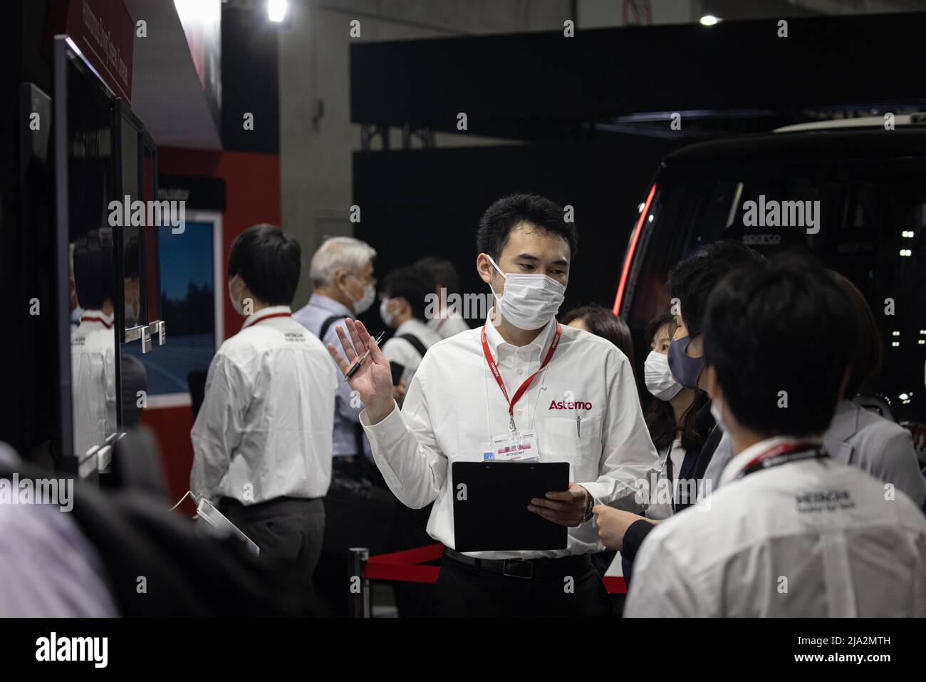 Representative of Hitachi Astemo, producer of various car components ...