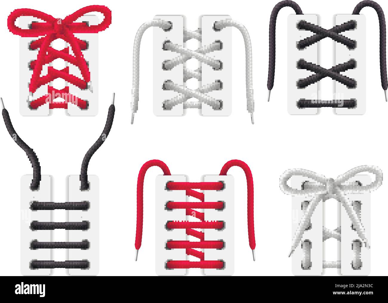 White boots corsets red black lacing realistic set with criss cross ...