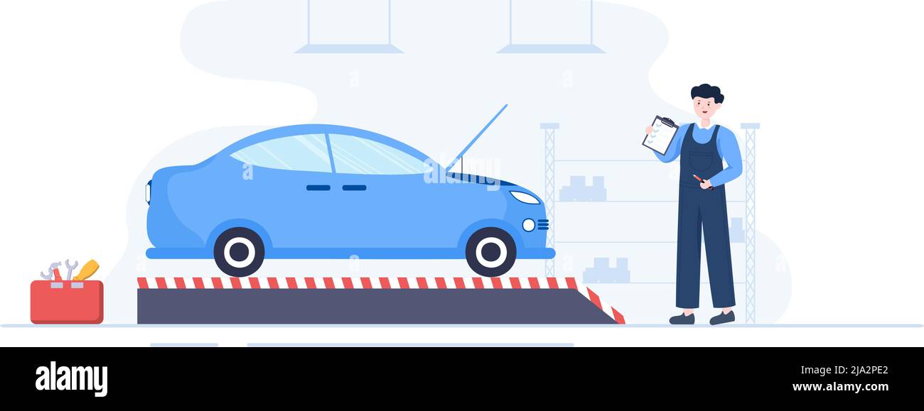 Car Inspection of The Station Detects Faults, Draws up a Checklist of ...