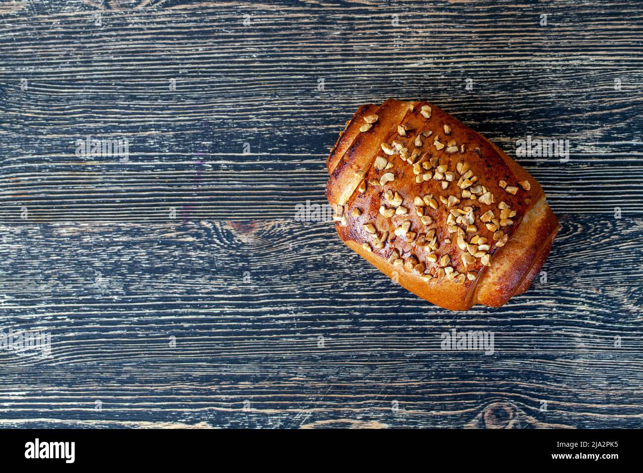 delicious crispy bun with peanuts , fresh wheat flour bun with roasted ...