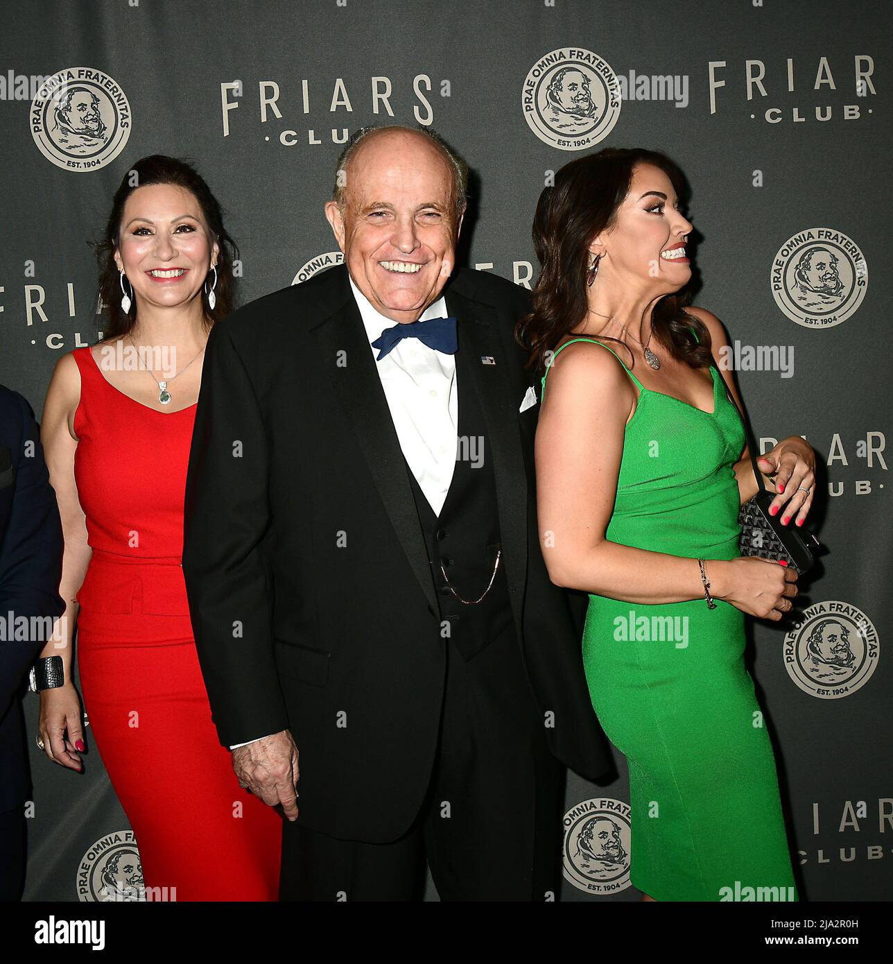 Dr Maria Ryan, Rudy Giuliani and Laura Conlin attend The Friars Club ...