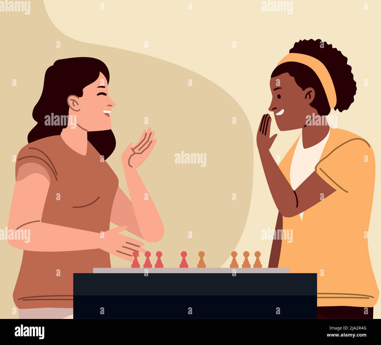 Ethnic girls playing Stock Vector Images - Alamy