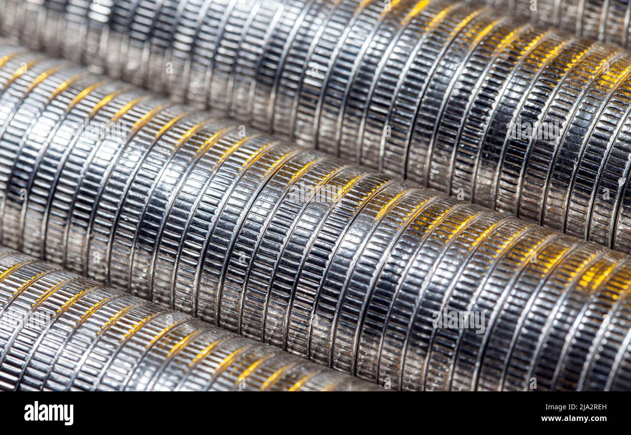 a large number of metal coins are used in eastern Europe, a lot of ...