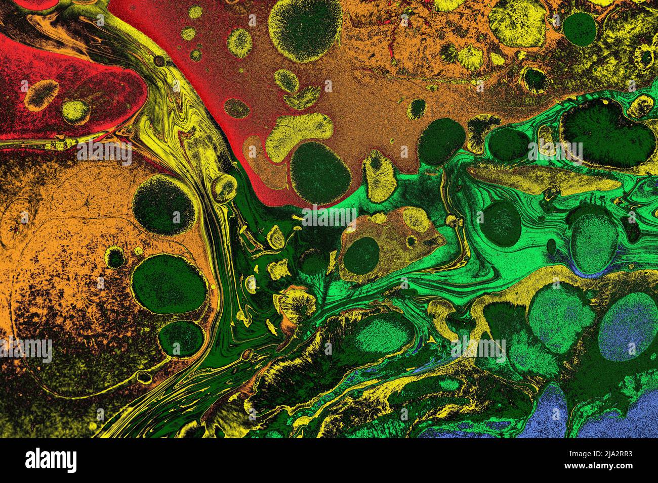 Ebru marbling handmade art, traditional Ebru technique. abstract ...