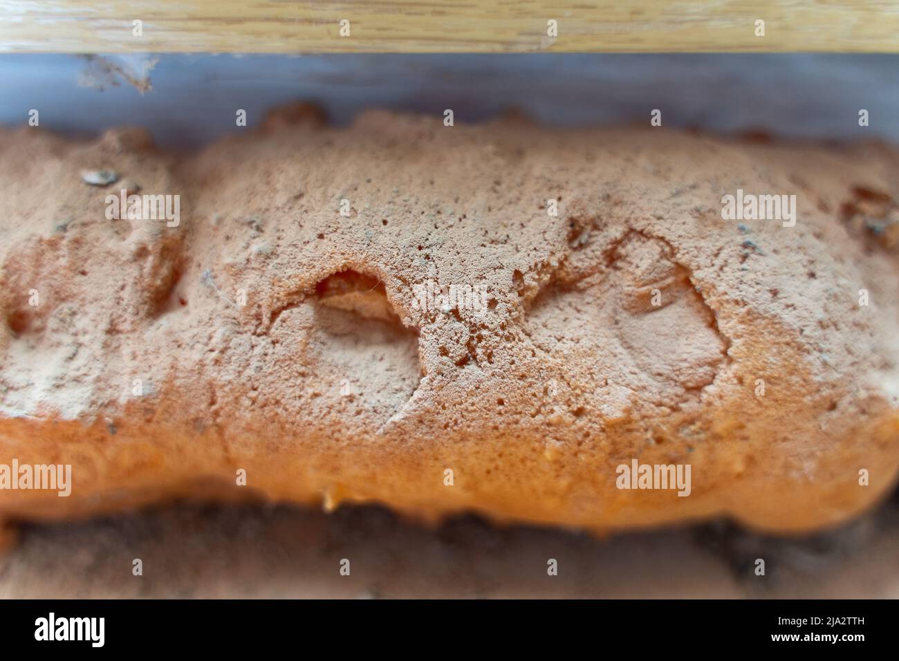 Dry old collapsing polyurethane foam close-up. Building foam quality ...