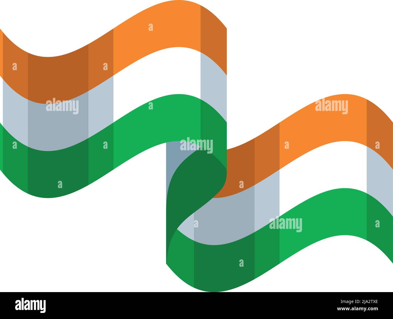 indian flag waving Stock Vector Image & Art - Alamy
