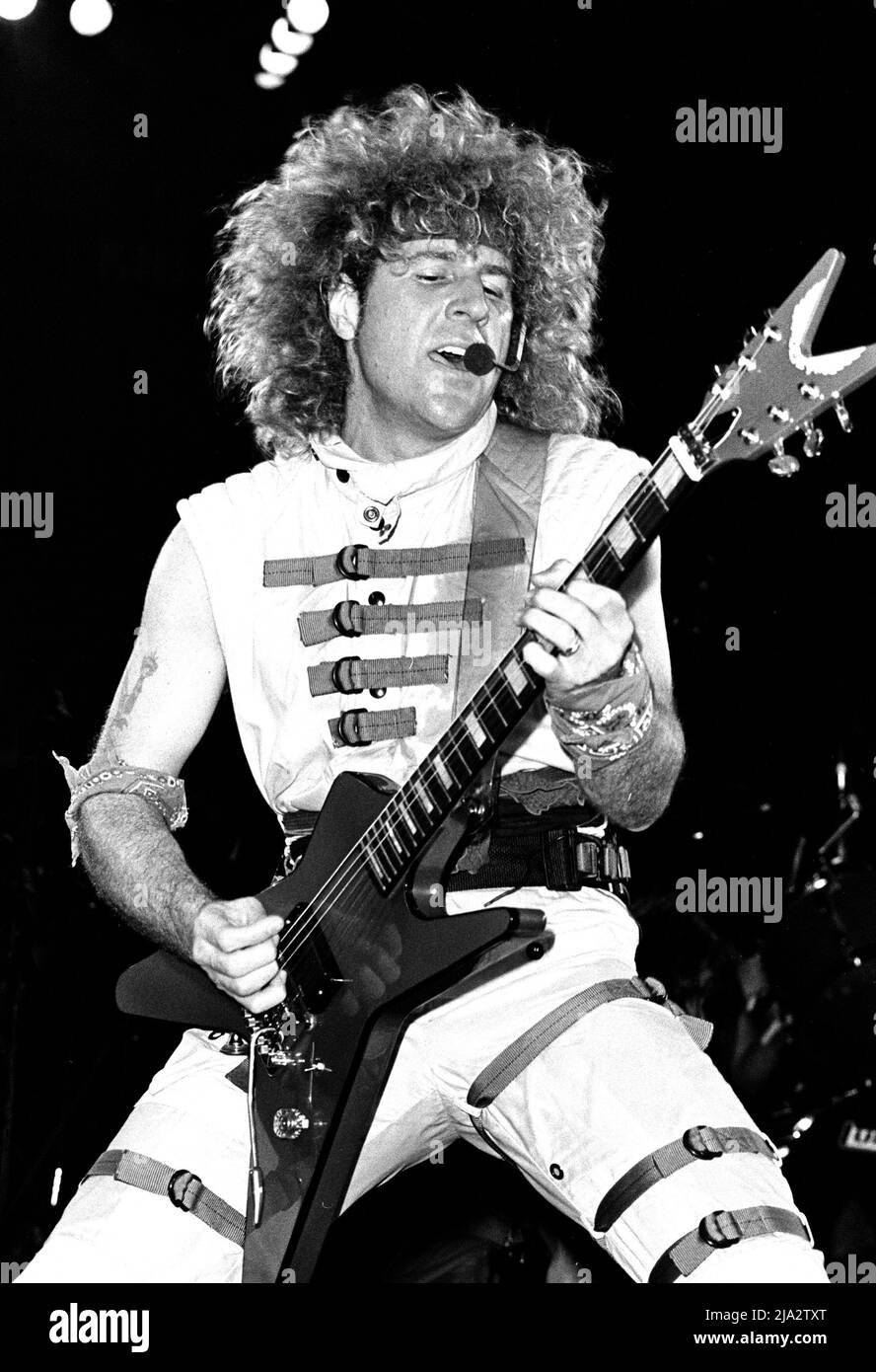 Sammy Hagar performs at the Forum in Los Angeles in 1983 Credit: Ron ...