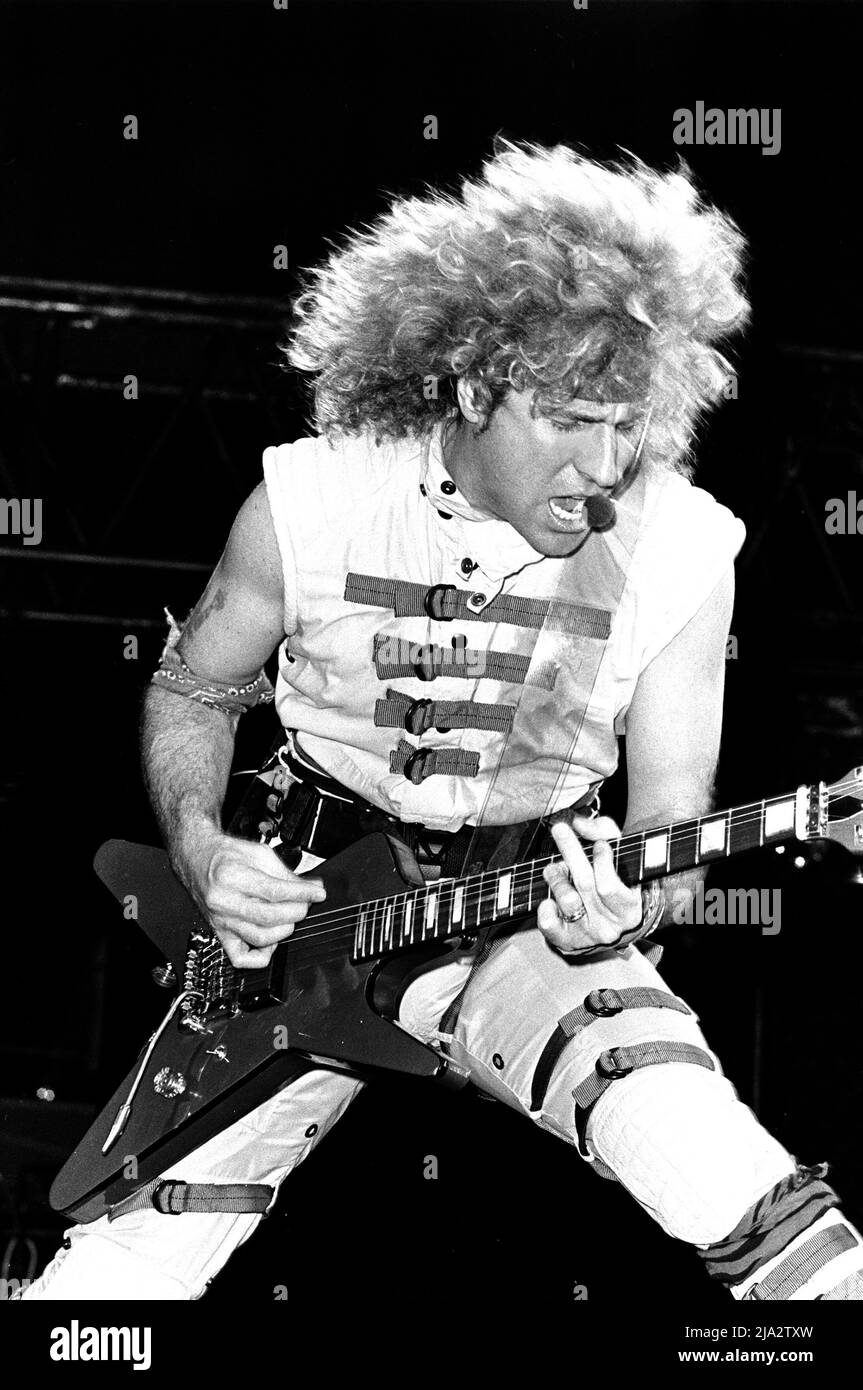 Sammy Hagar performs at the Forum in Los Angeles in 1983 Credit: Ron ...