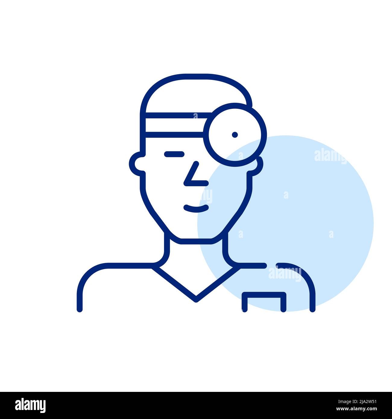 ENT otolaryngologist icon. Healthcare professional. Pixel perfect ...