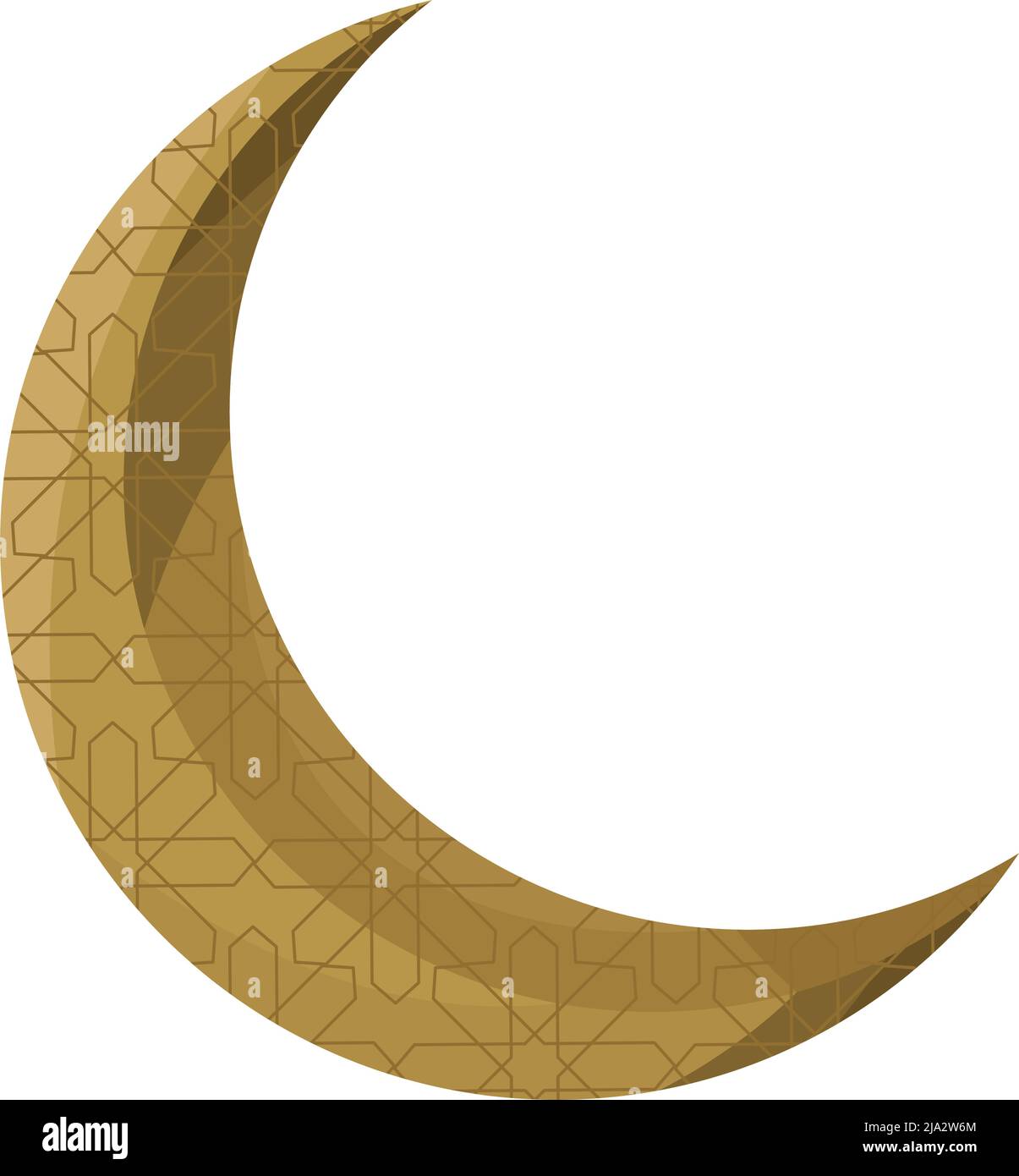 golden crescent moon Stock Vector Image & Art - Alamy