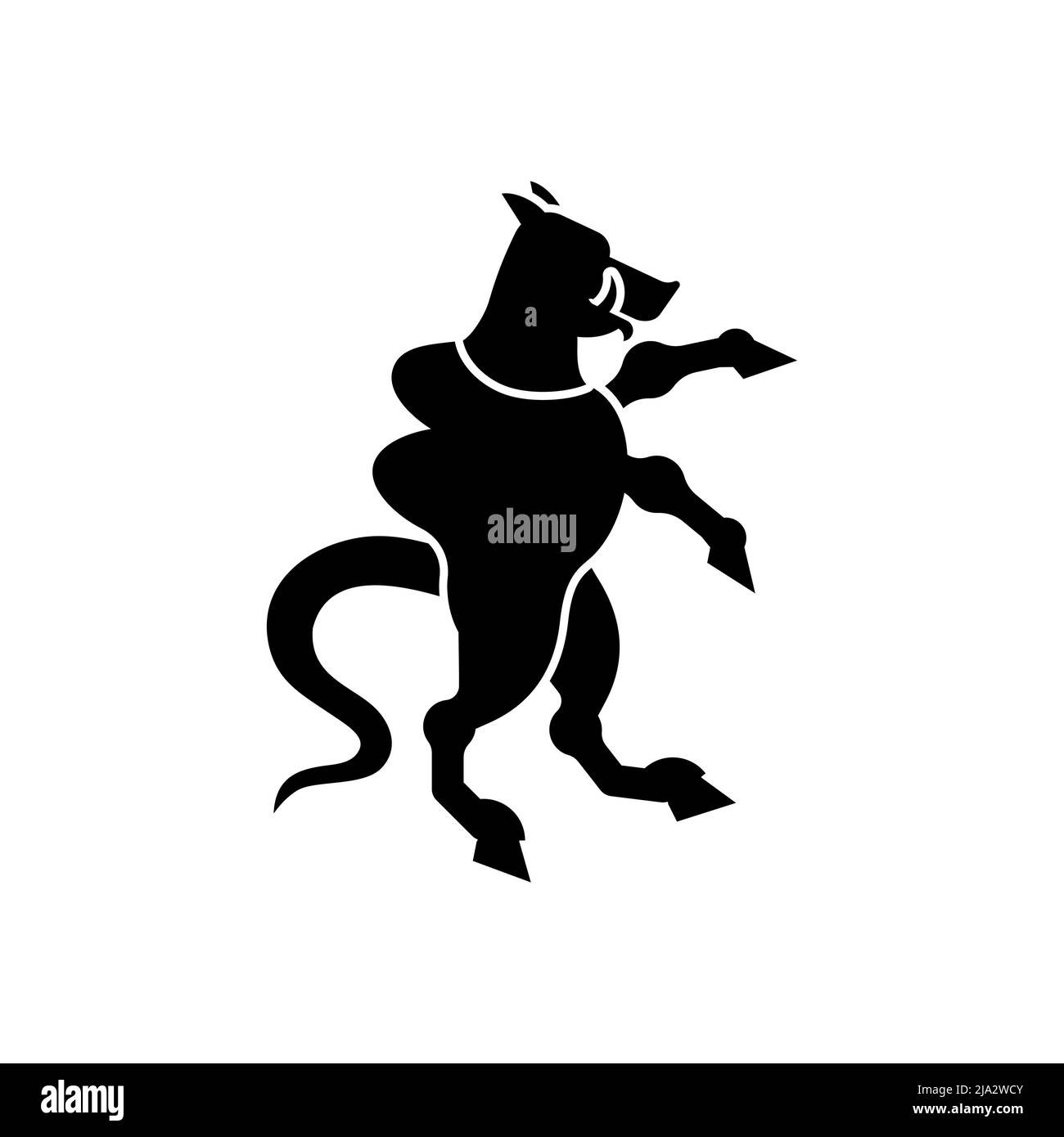 Yppotryll‌‌‌‌‌‌‌‌‌‌‌‌‌‌‌ Heraldic animal silhouette. Ypotryll ...