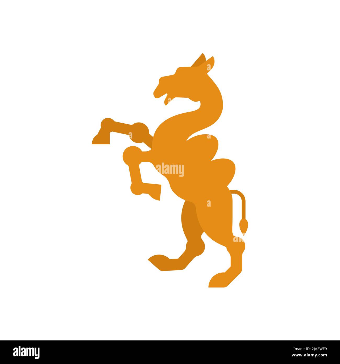 Camel Heraldic animal. Fantastic Beast. Monster for coat of arms ...