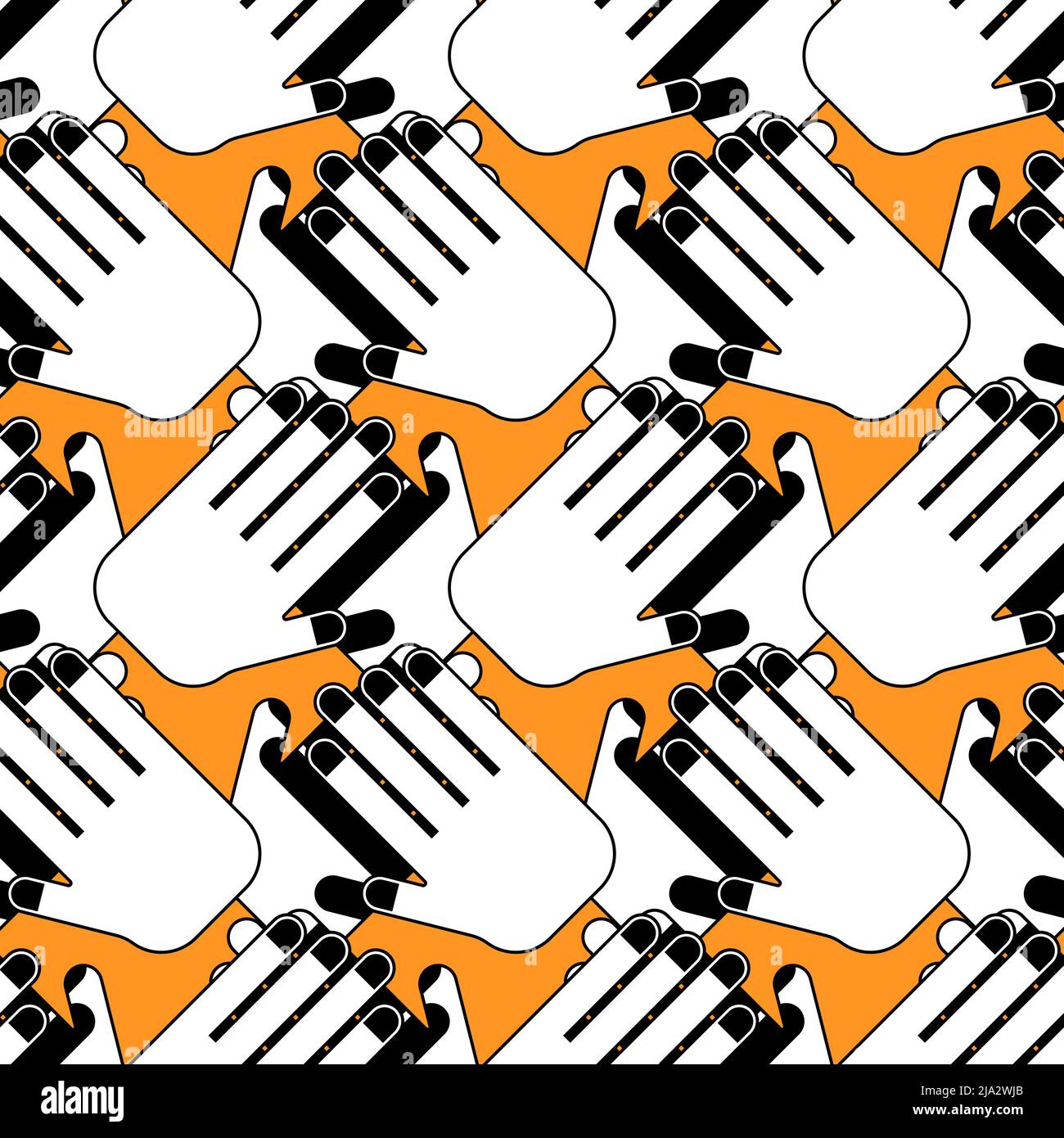 Clap your hands pattern seamless. Clap background. applause texture ...