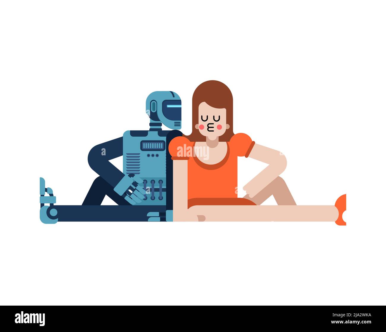 Adult cyborg woman Stock Vector Images - Alamy