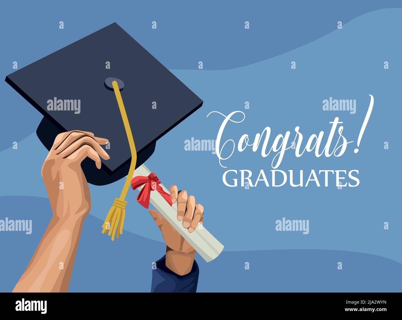 congrats graduates card Stock Vector Image & Art - Alamy