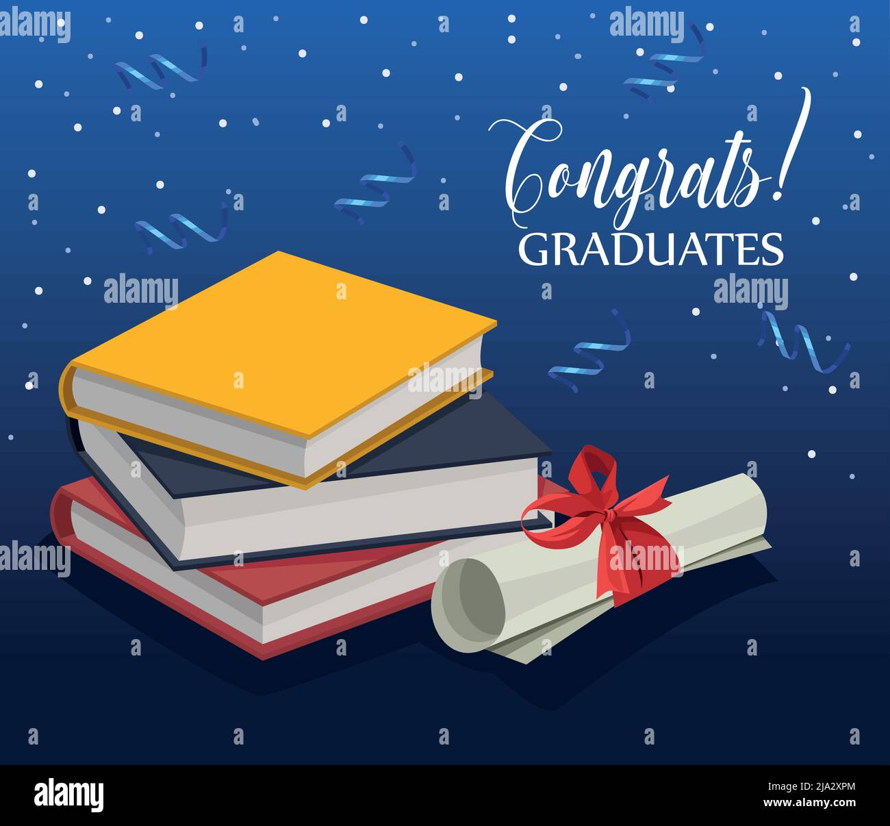 congrats graduates lettering card Stock Vector Image & Art - Alamy