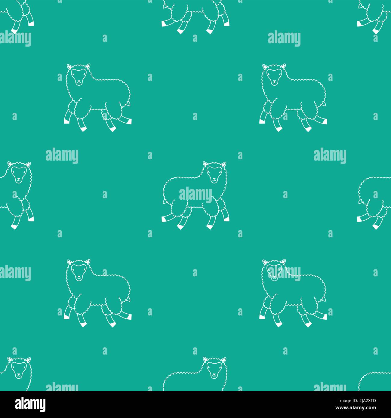 Sheep pattern seamless. Lamb background. Farm animal texture. Baby ...