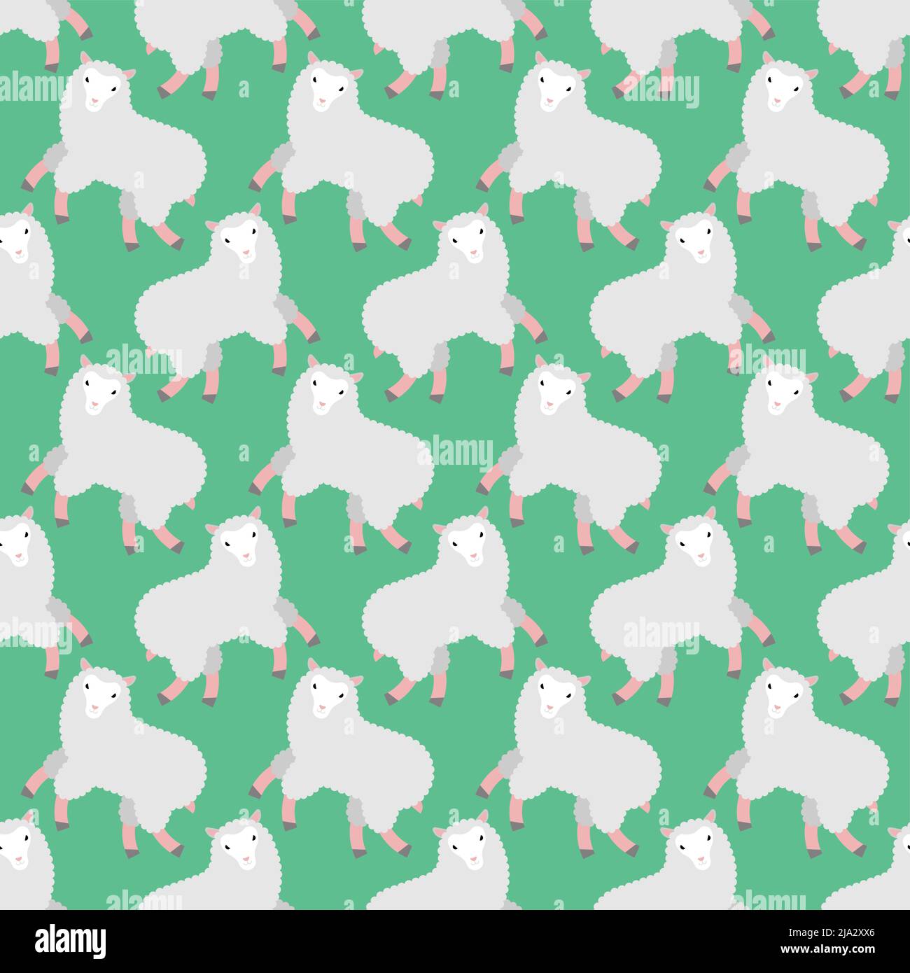 Sheep pattern seamless. Lamb background. Farm animal texture. Baby ...