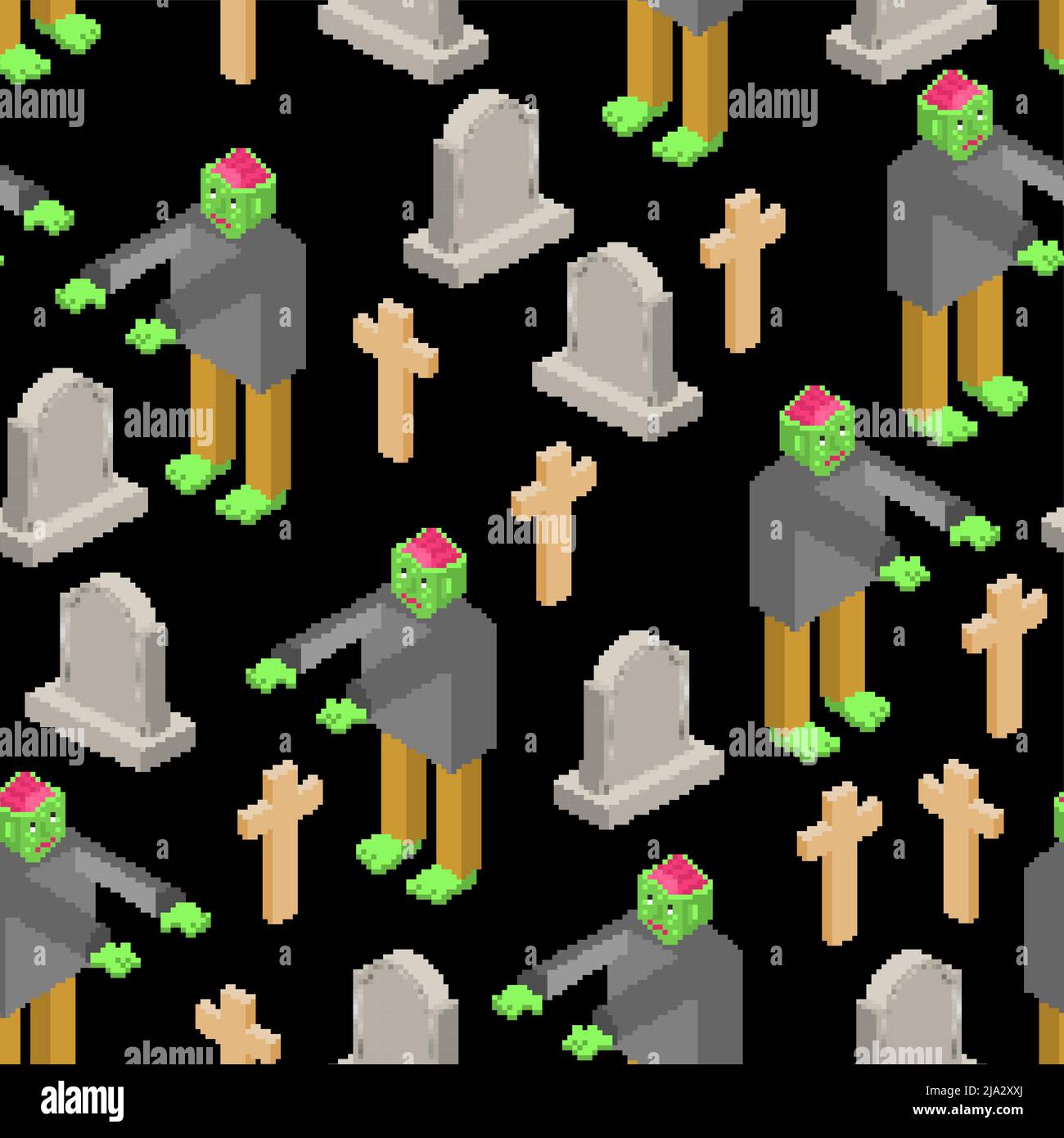 Zombie Pixel Art Minecraft