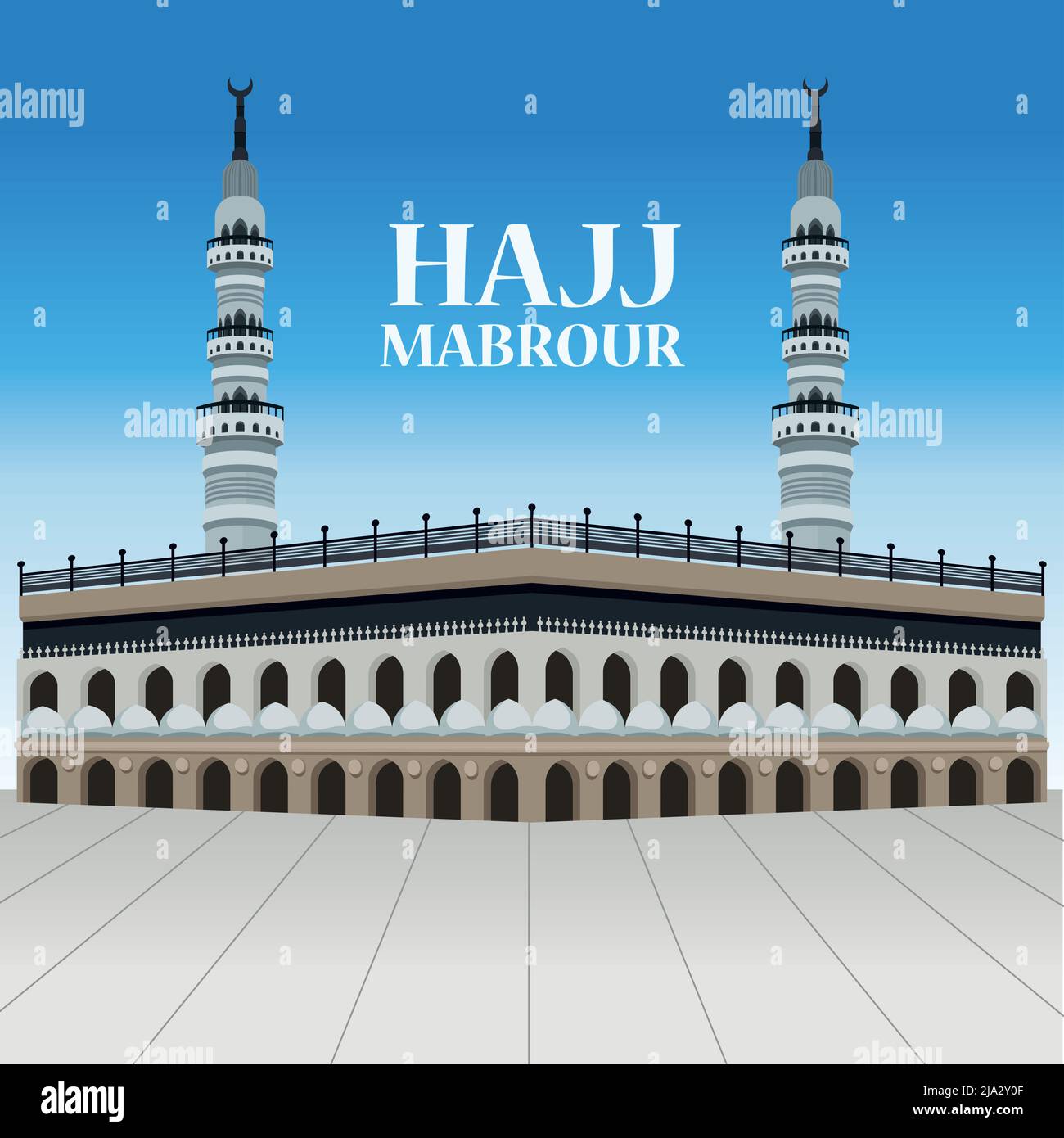 hajj mabrour lettering card Stock Vector Image & Art - Alamy