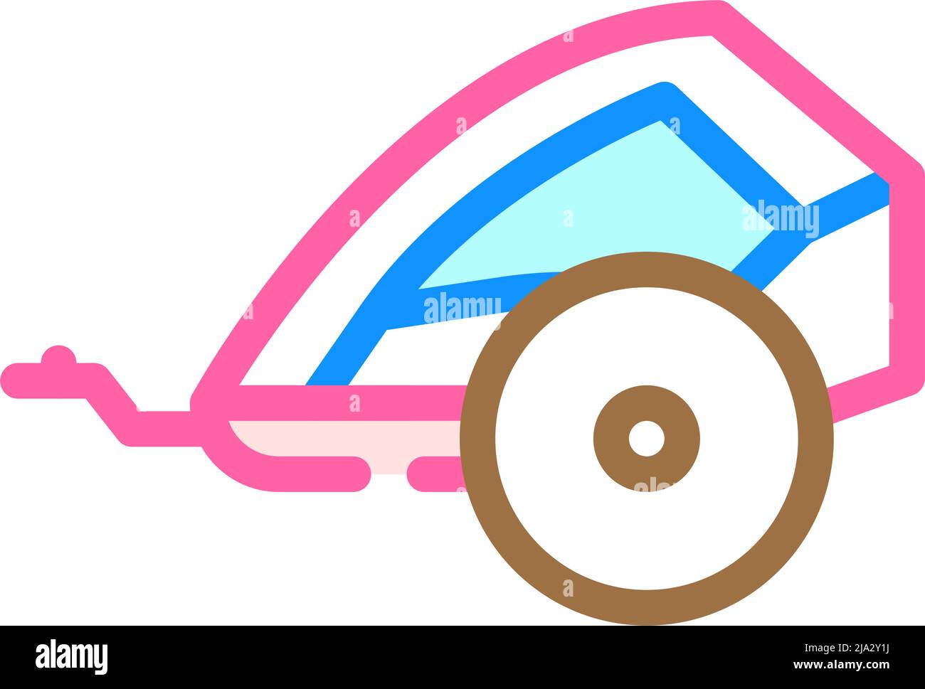 trailer kid color icon vector illustration Stock Vector Image & Art - Alamy