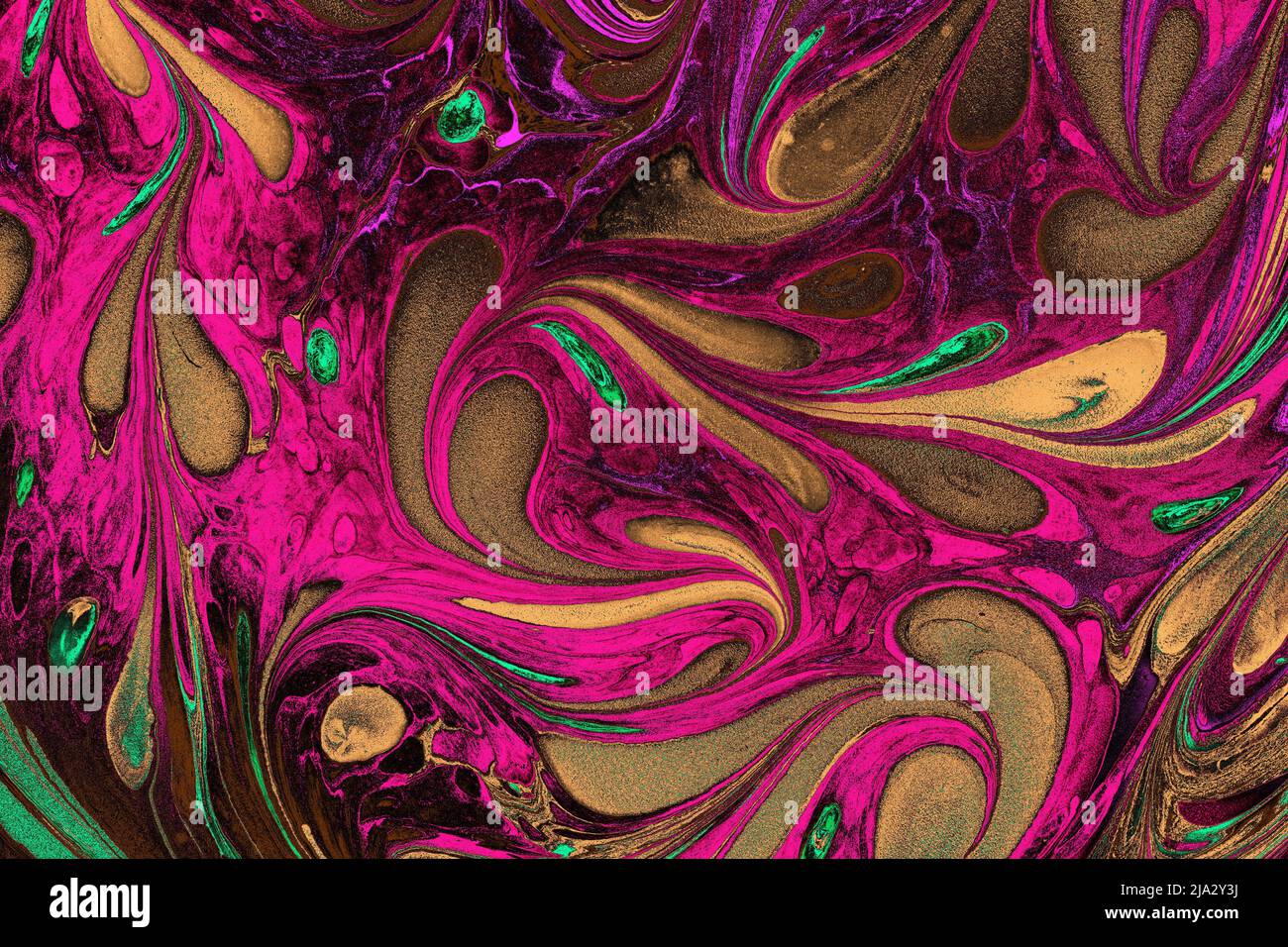 Abstract ebru cover art. Floral Ebru marbling texture background design ...