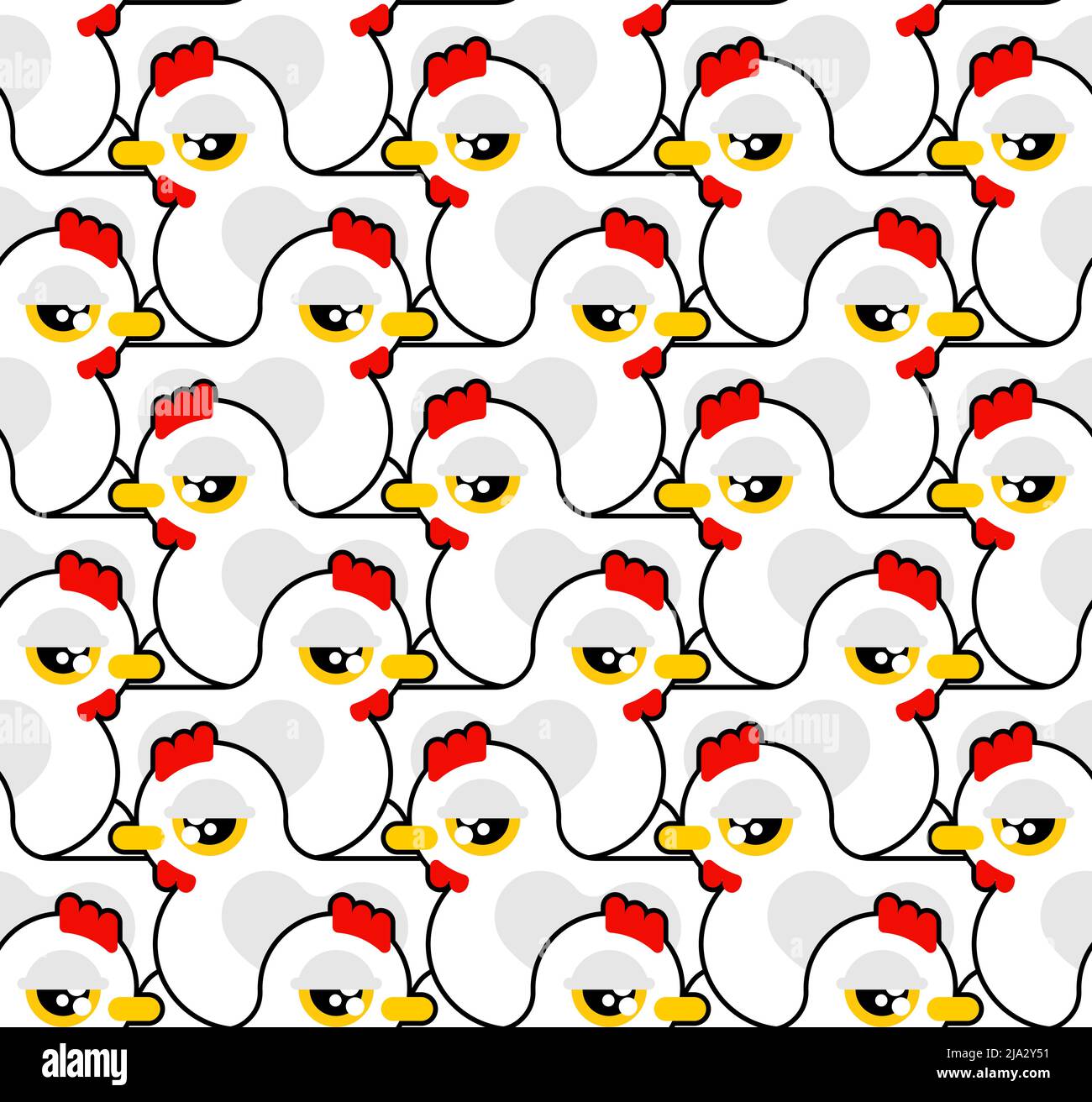 Chicken pattern seamless. hen background. farm bird texture Stock ...