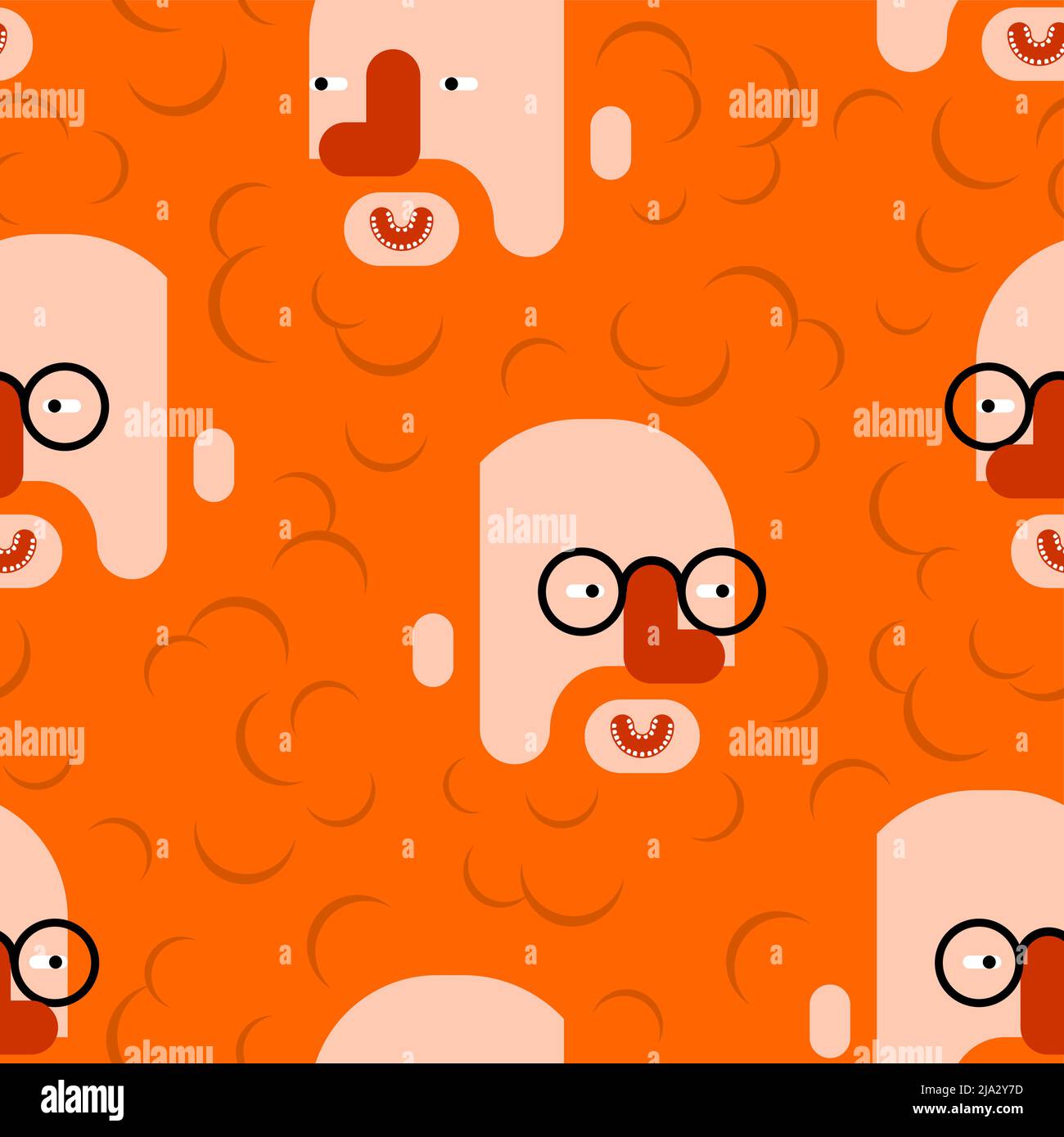 Grandfather face pattern seamless. Old man's beard background Stock ...