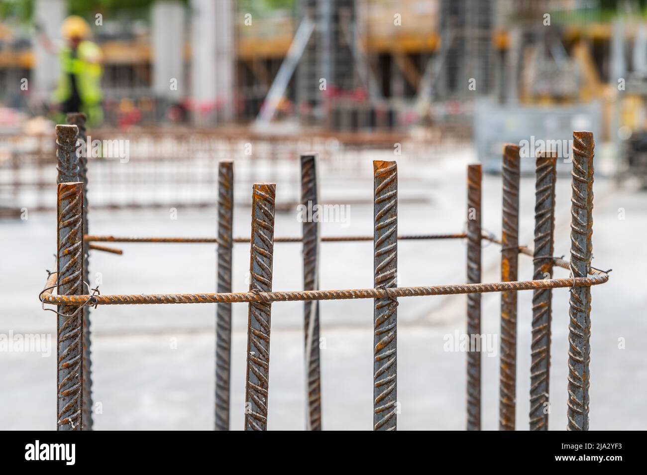 Ribbed Steel Bars Reinforcement. Reinforcing ribbed steel bar is an ...