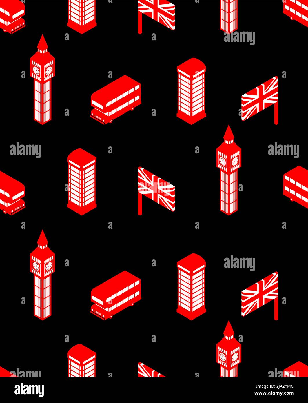London pattern seamless. United Kingdom background. Landmark of London ...