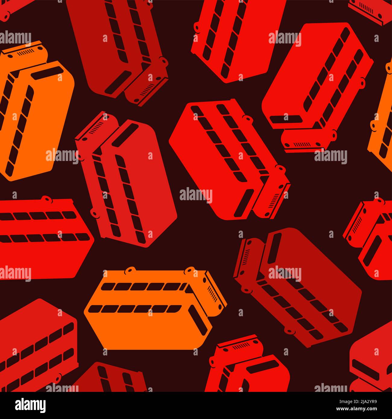 London Red double decker bus pattern seamless. UK Landmark bus ...