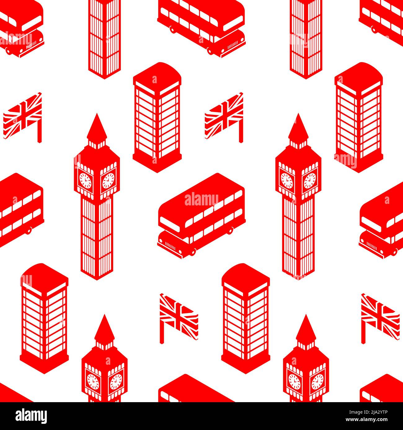 London pattern seamless. United Kingdom background. Landmark of London ...