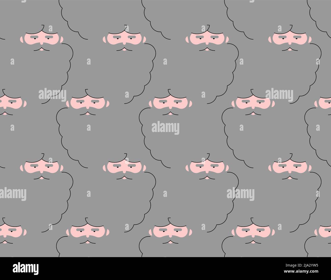 Grandfather face pattern seamless. Old man's beard background Stock ...