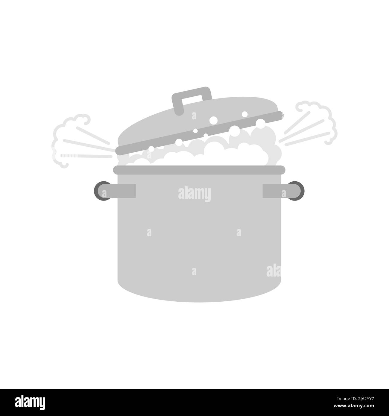 Boiling pot isolated. pot is boiling. Vector illustration Stock Vector ...