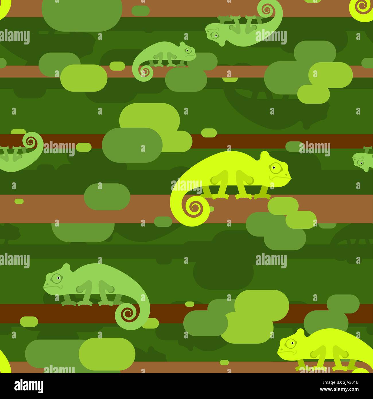 Chameleon pattern seamless. cartoon Reptile background. Baby fabric ...