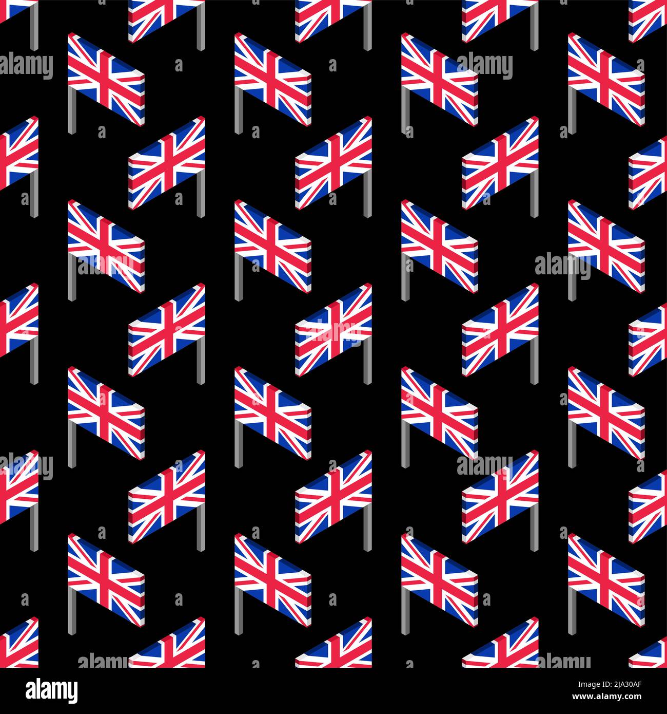 UK flag pattern seamless. Great Britain flag background. United Kingdom ...