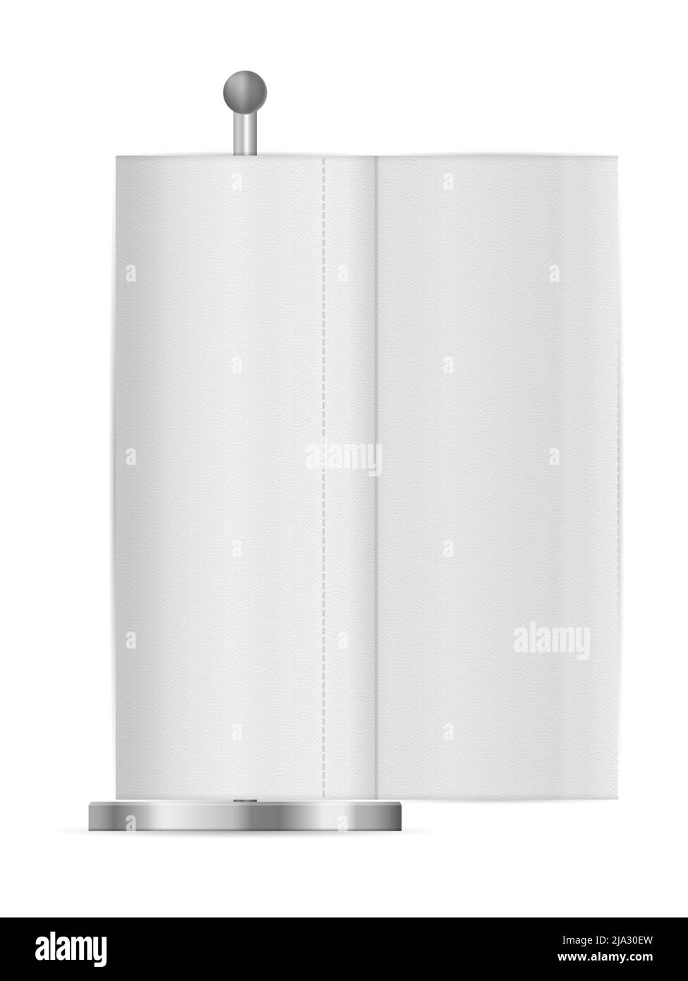 Kitchen paper on a white background. Vector illustration Stock Photo ...