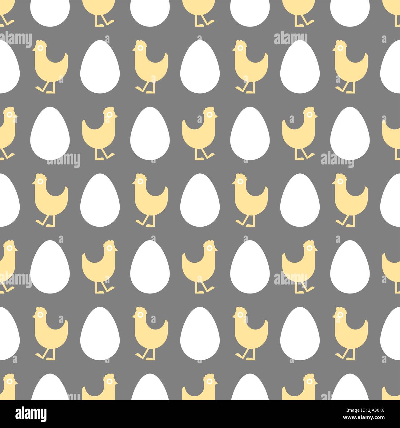 Chicken and egg pattern seamless. Farm bird background. Baby fabric ...