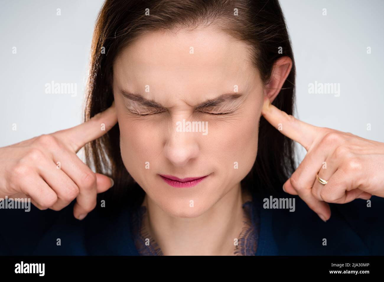 Covering up fear hi-res stock photography and images - Alamy