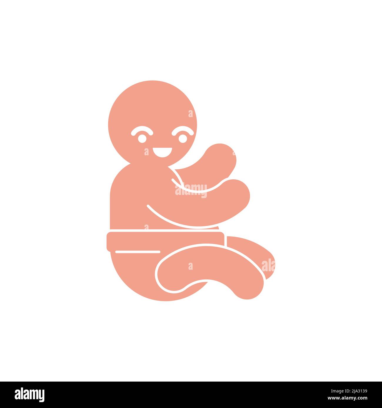 Little baby icon. little kid sign. small children symbol. Vector ...