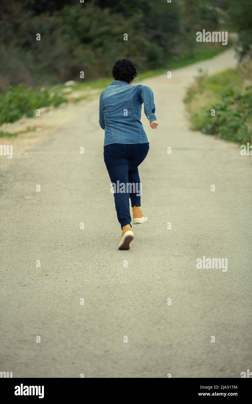 Man And Woman Running Away